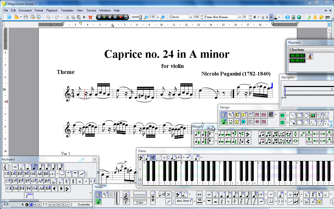 Music Notation And Music Writing Software MagicScore School 7